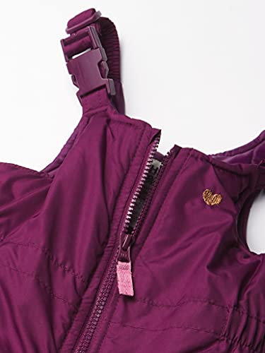 OshKosh B'Gosh baby girls Ski Jacket and Snowbib Outfit Set Snowsuit, Burgundy/Pink, 12 Months US