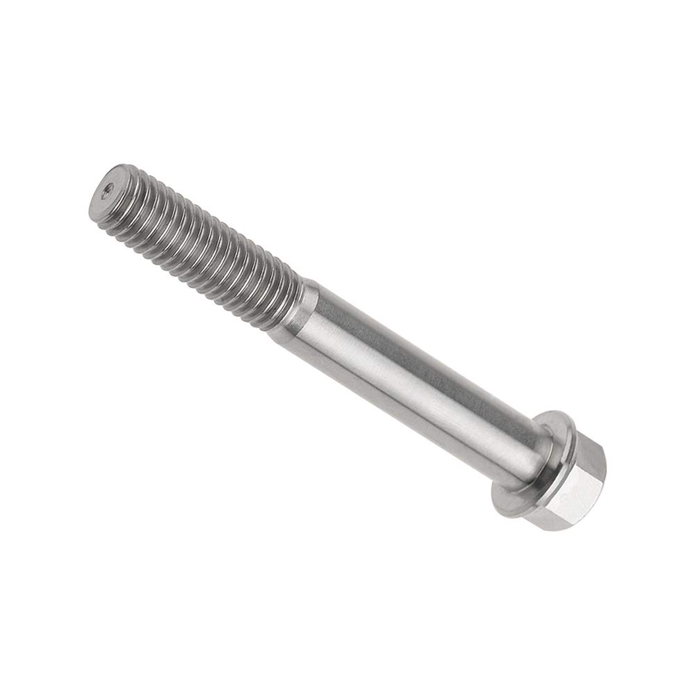 Wanyifa Titanium Hex Small Flange Head Bolt M8 15 20 25 30 35 40 45 50 55 60 65mm x1.25mm Pack of 4 (M8x65mm, Normal Titanium)