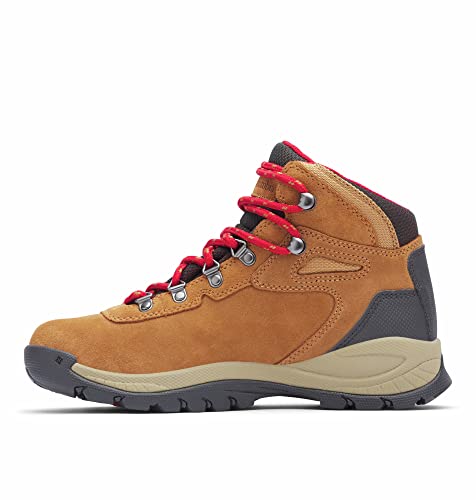 Columbia Women's Newton Ridge Plus Waterproof Amped, Elk/Mountain Red, 9