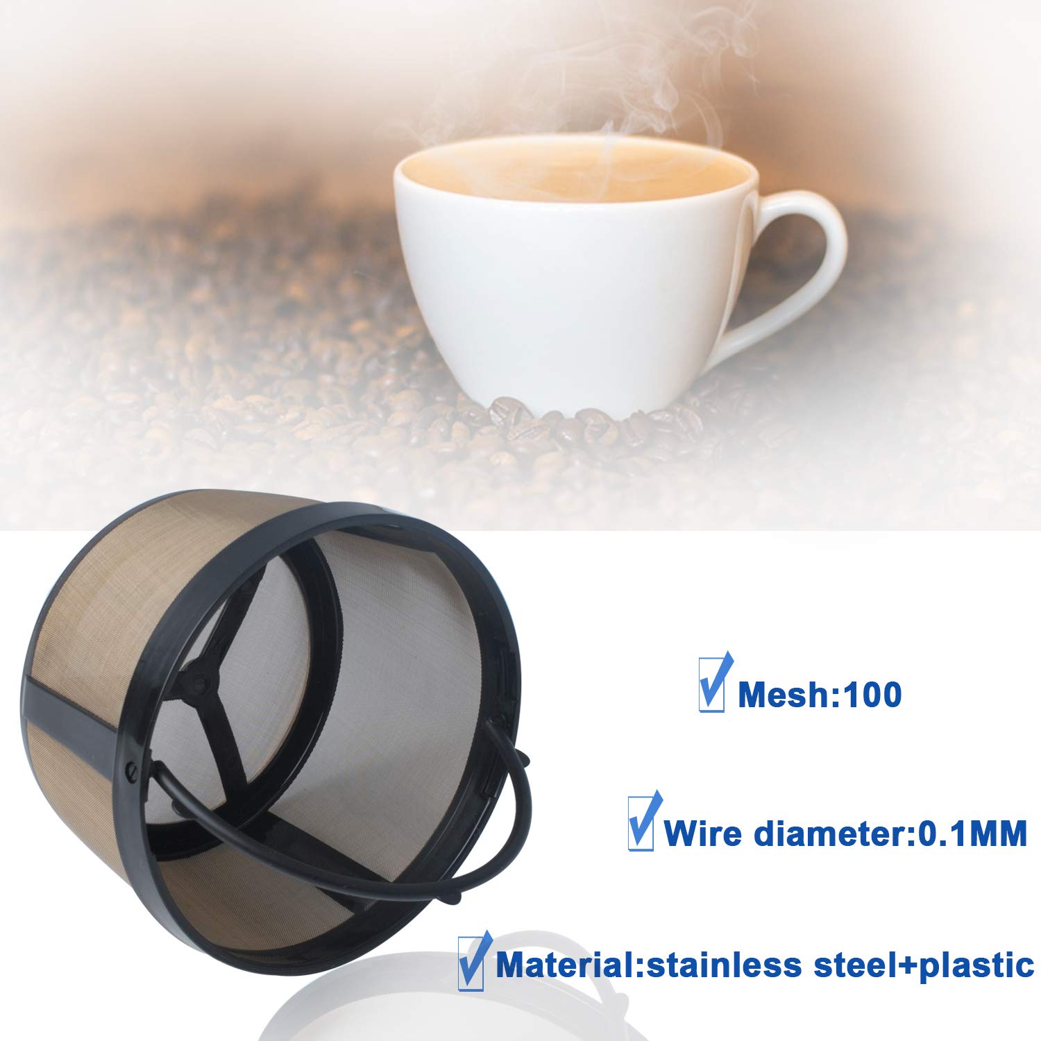๐ฎ๐ฌ๐ฎ๐ฏ ๐๐ฅ๐๐ง๐๐๐๐ ๐๐๐ช๐จ๐๐๐ก๐ Mesh Ground Coffee Filter Basket Compatible with K-Duo Essentials and for K-Duo Brewers Machine, Coffee Cup Pod for K Cup and Cleaning Brush