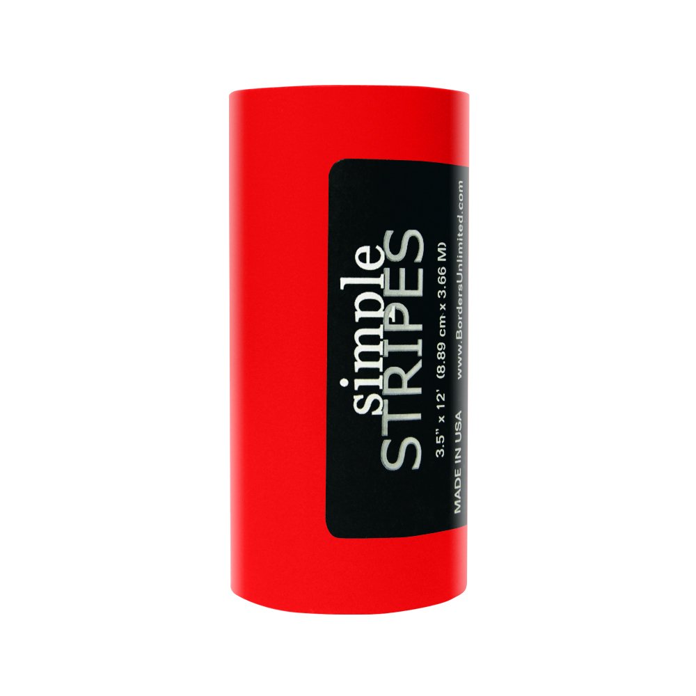 Borders Unlimited Red Simple Stripe