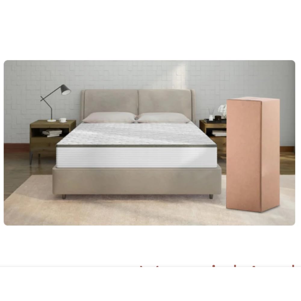 AMBEE21 Twin Memory Foam Mattress for Comfortable Sleep | Medium-Firm Comfort Level | Quilting Support, and Pressure Relief | 10 Inches Thickness Include 6 Layers with Spring