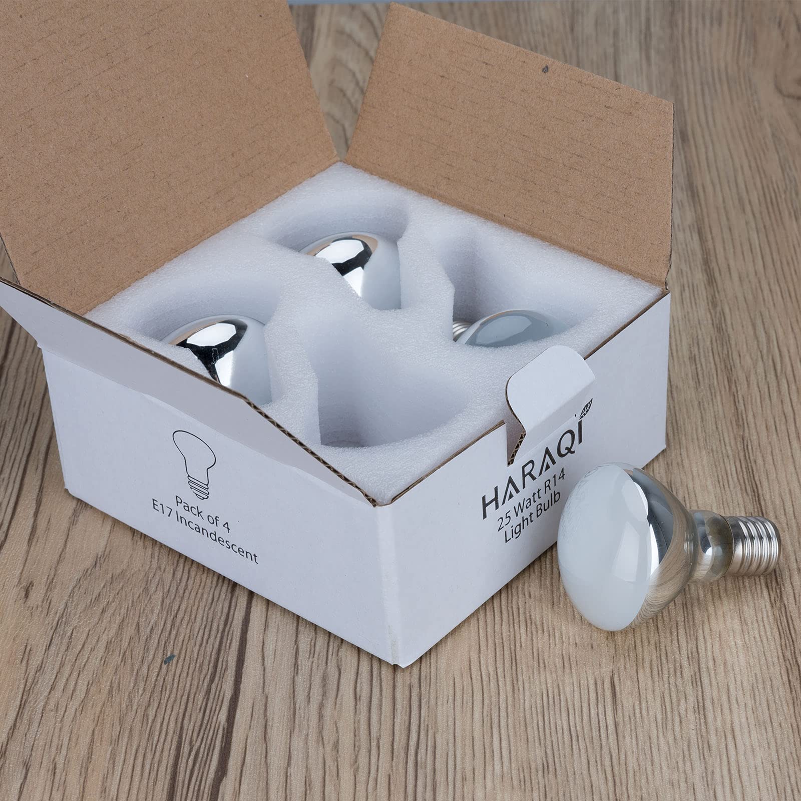 4 Pack R14 Reflector Incandescent Light Bulb, R14 25 Watt 120V Dimmable E17 Intermediate Base Frosted Reflector Light Bulb for Lava Lamps