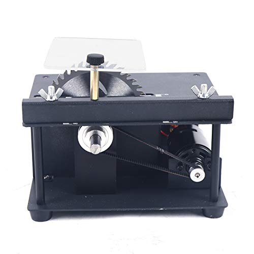 7 Speed Adjustable Table Saw, 3000RPM Woodworking Bench Lathe Cutting Machine DIY Desktop Saw