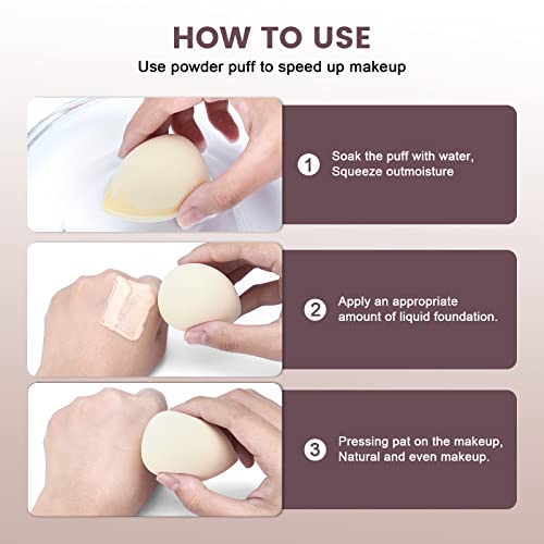 3 Colors Polvo De Hadas Highlighter Powder, Body Brightens Face Blusher Patting Makeup Glitter Stick with Sponge Set for Hair Cosmetic