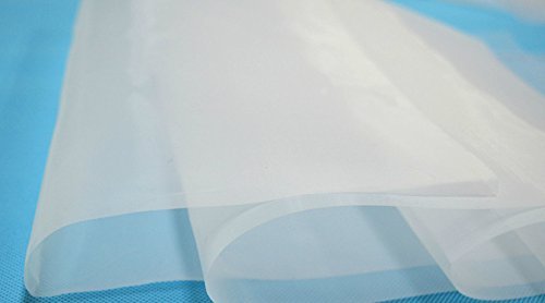 500 Micron Nylon Mesh Filter Woven Mesh Sheet Off-White Polyester Food Grade (50"x30")