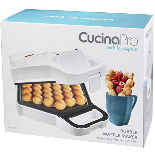 Bubble Waffle Maker- Electric Nonstick Hong Kong Egg Waffler Iron Griddle w Ready Indicator Light- Ready in under 5 Mins- Recipe Guide Included Make Homemade Ice Cream Cones Summer Pool Party Treat
