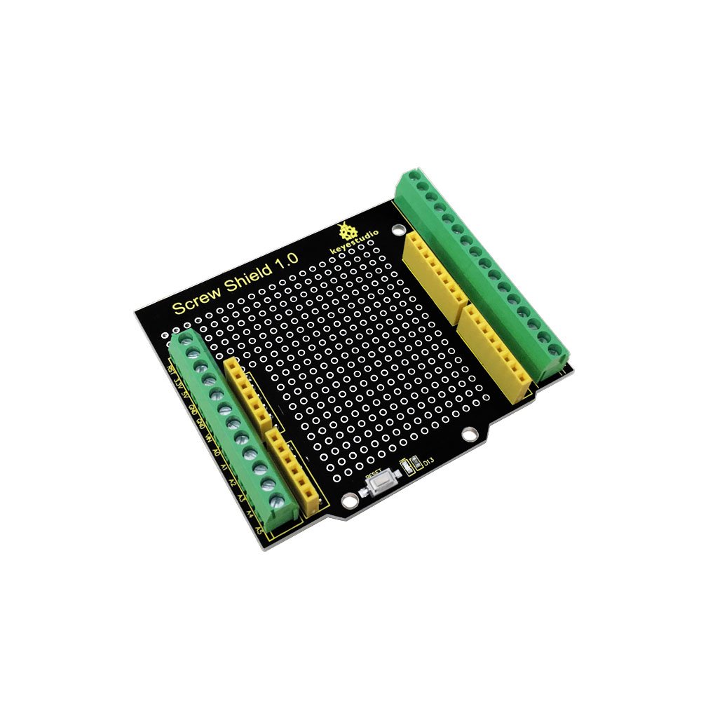 KEYESTUDIO Proto Screw Shield for Arduino R3, Proto Shield Terminal Prototype Expansion Board for Arduino Un0 R3