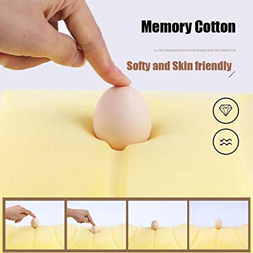 NANGAO Car Seat Headrest Neck Rest Cushion 3D Memory Foam Car Seat Neck Support Neck Rest Headrest Accessories Car Seat Back Pillows for Neck/Back Pain Relief