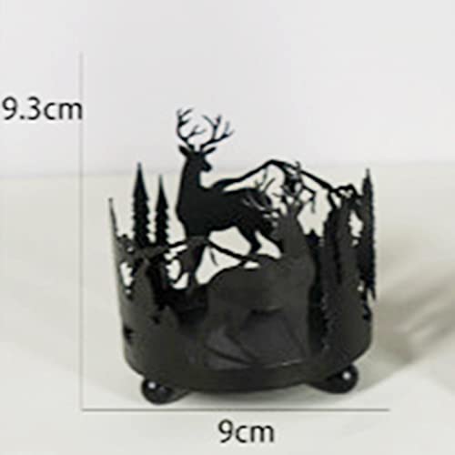 Bothyi Votive Candle Holder, Metal Candlestick, Romantic Decorative Candelabra Candle Stand for Dining Table Party Wedding Decor Gift, Deer