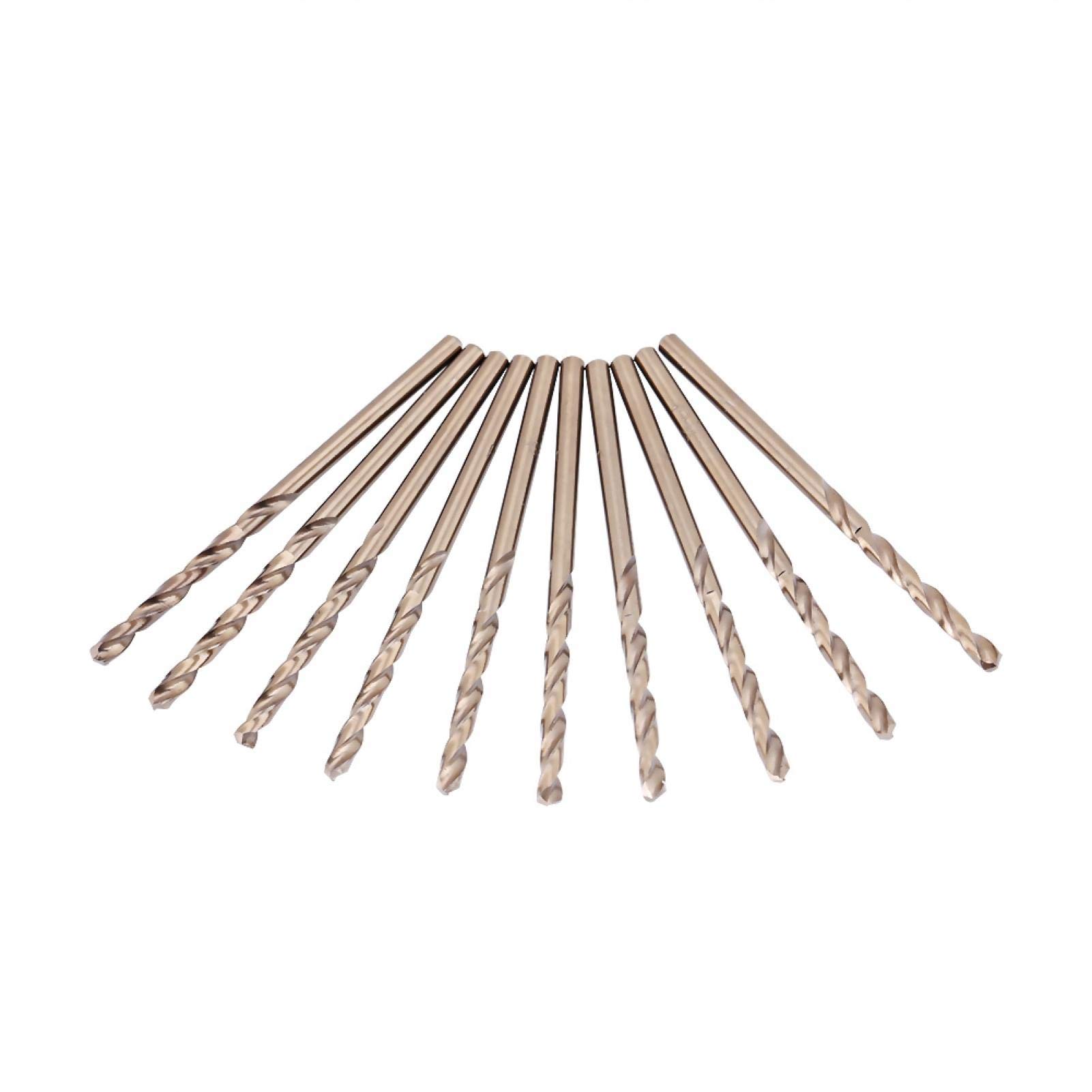 Yosoo Health Gear Cobalt Drill Bits, 3.5mm Drill Bit M35 Specialist Metal Drill Bits, Hss-co Twist Drill Bit Stainless 1.0-5.0mm for Drilling Stainless Steel Cast Iron Sheet Metal Steel Plate Angle