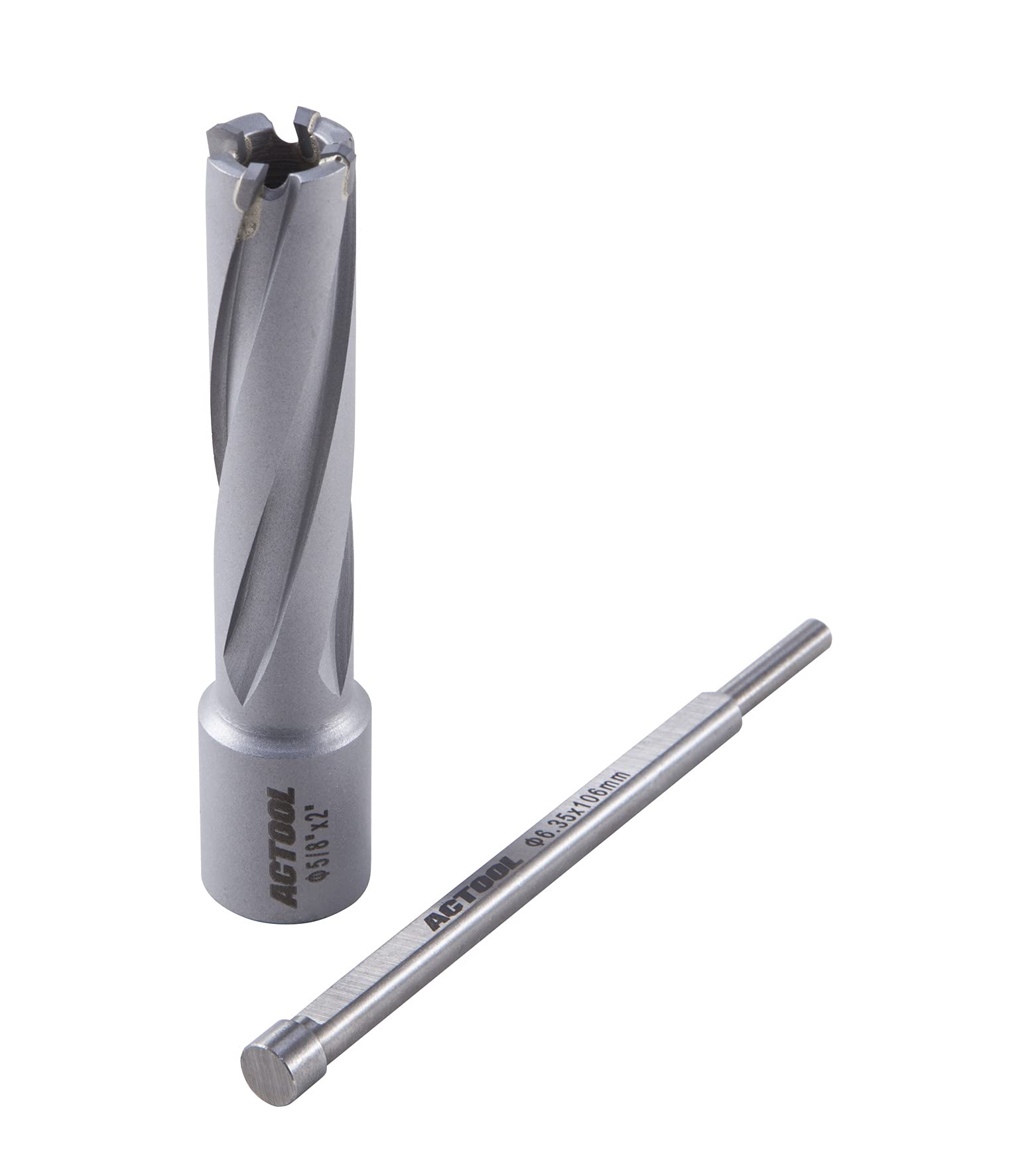 ACTOOL 5/8'' Diameter x 2'' Depth of Cut Carbide Tipped TCT ANNULAR Cutter with 3/4'' Weldon Shank