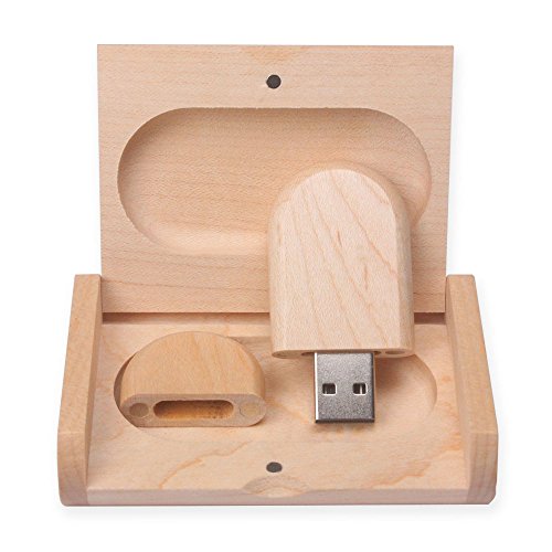 Custom Logo/Image Wooden USB Flash Drive 16GB Thumbdrive Memory Stick