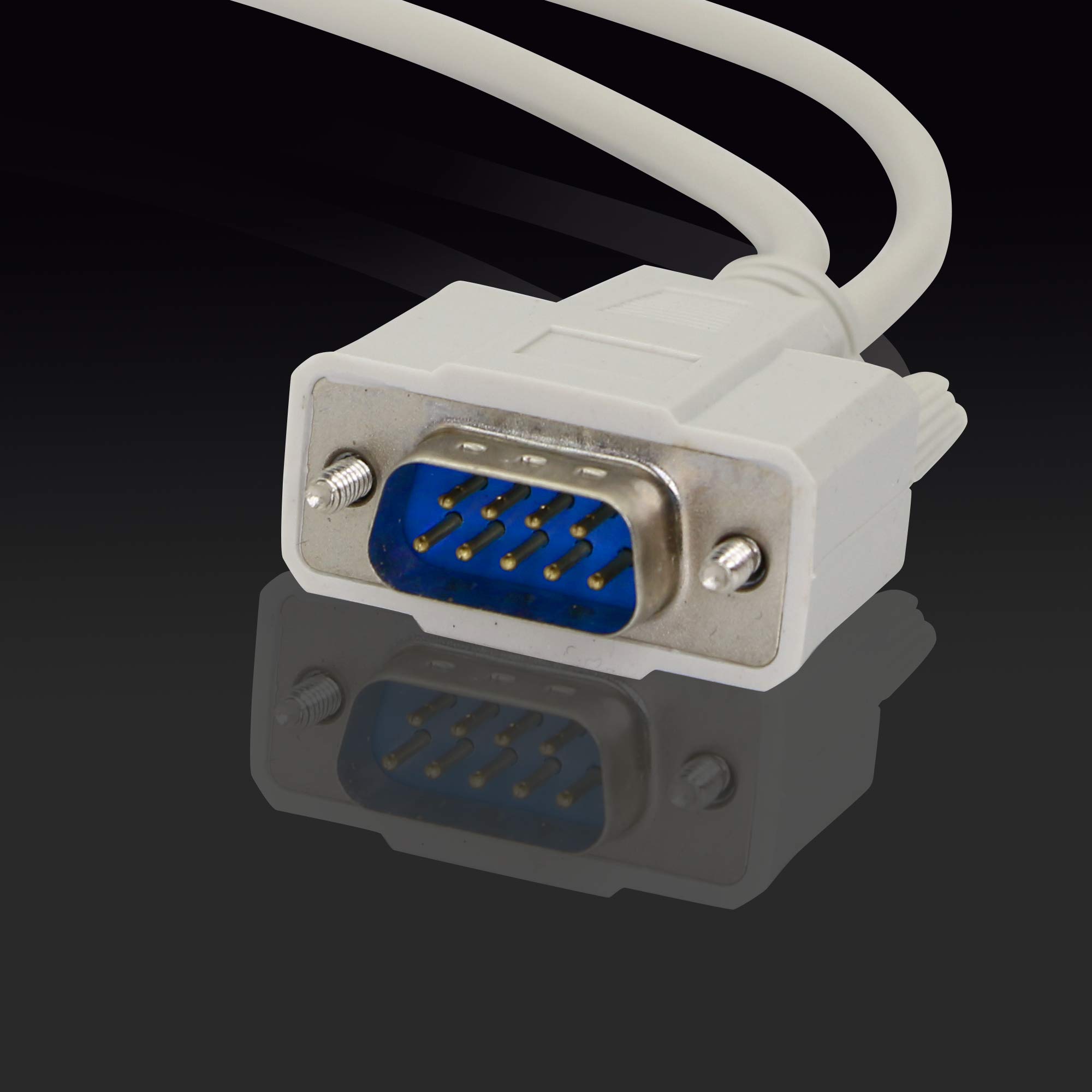 PNGKNYOCN 30cm DB9 Y Splitter Cable DB9 9 Pin 1 Male to 2 Female Rs232 Serial Splitter Adapter Straight-Through Cable YOUCHENG for Connect Various Serial Interface Devices