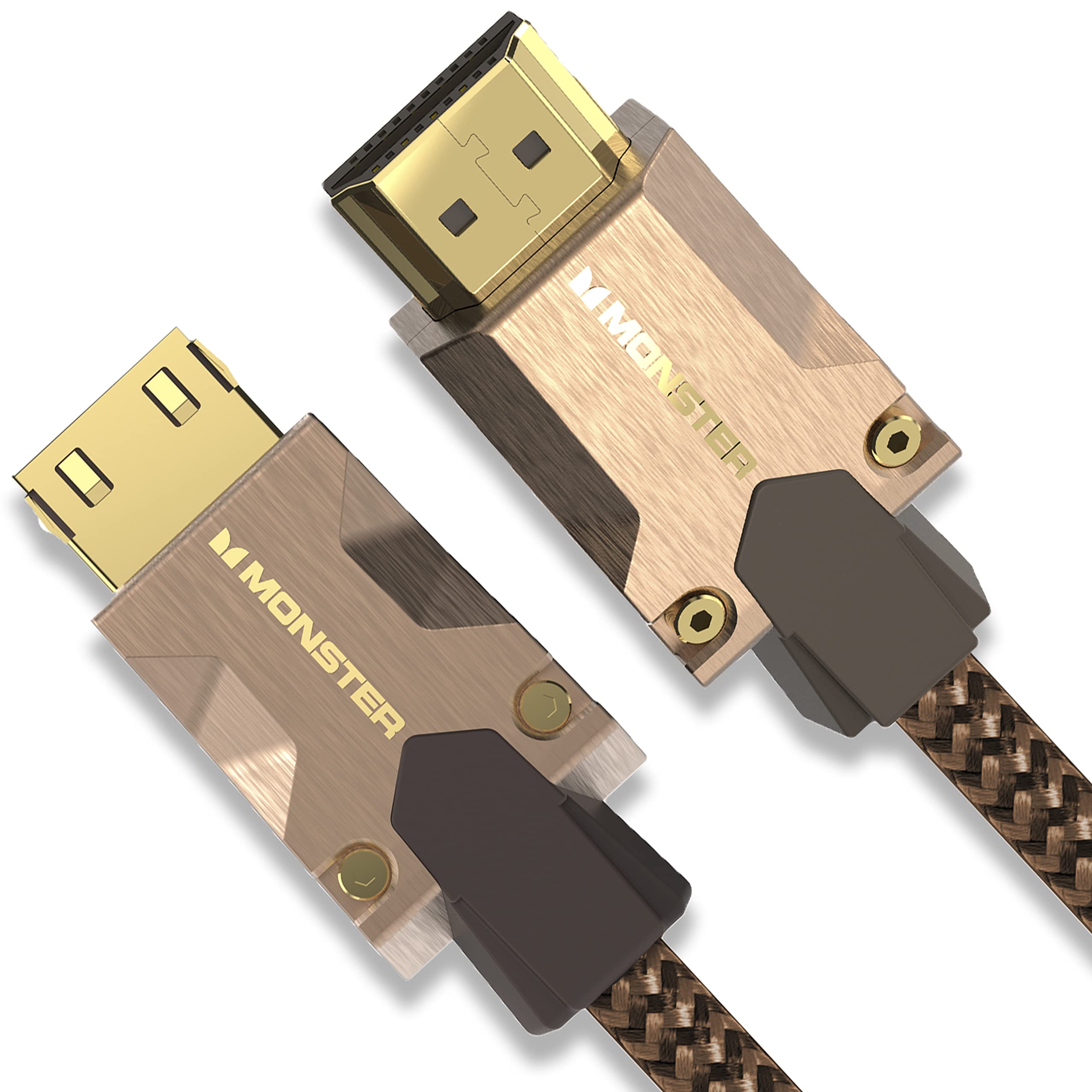 Monster M-Series Certified Premium HDMI Cable 2.0, Features 4K Ultra HD at 60Hz Refresh Rate, Duraflex Jacket, and Triple Layer Shielding, 25 Gbps - 4.9 ft