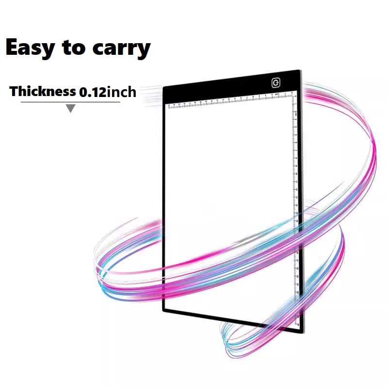 Smart Star Portable A4 Ultra-Thin LED Light Box Tracer USB Power Cable Dimmable Brightness LED Artcraft Tracing Light Box Light Pad for Artists Drawing Sketching Animation Stencilling X-rayViewing