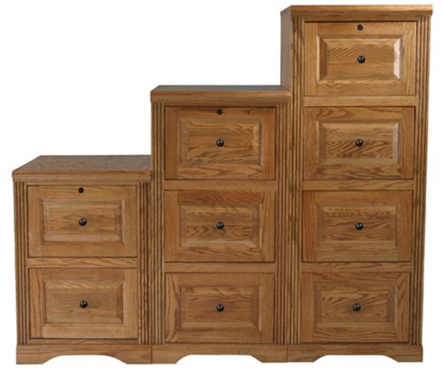 Eagle Oak Ridge 4 Drawer File Cabinet, Unfinished
