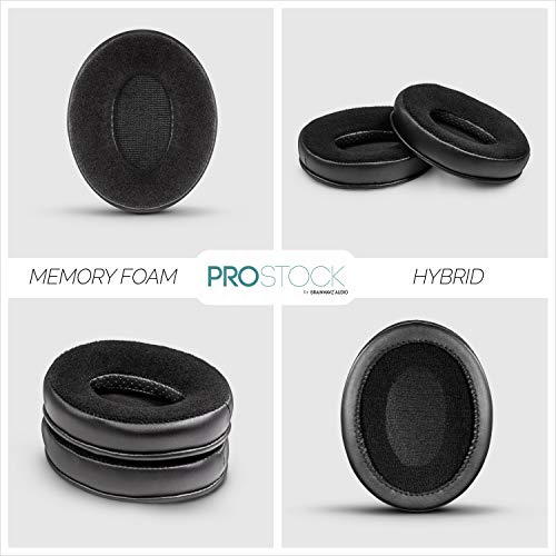 ProStock Hybrid - Custom Upgraded ATH M50X Replacement Ear Pads, Improved Comfort, No Change in Sound, Crafted Earpads Desgined for ATH M50X, M50BTX, M40X Headphones