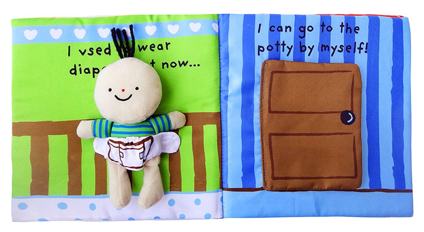 Xiaoyu Soft Books for Newborn Babies, Soft Activity Baby Book, Educational Toy for Boy & Girl, Touch and Feel Activity, Bedtime Story, Potty