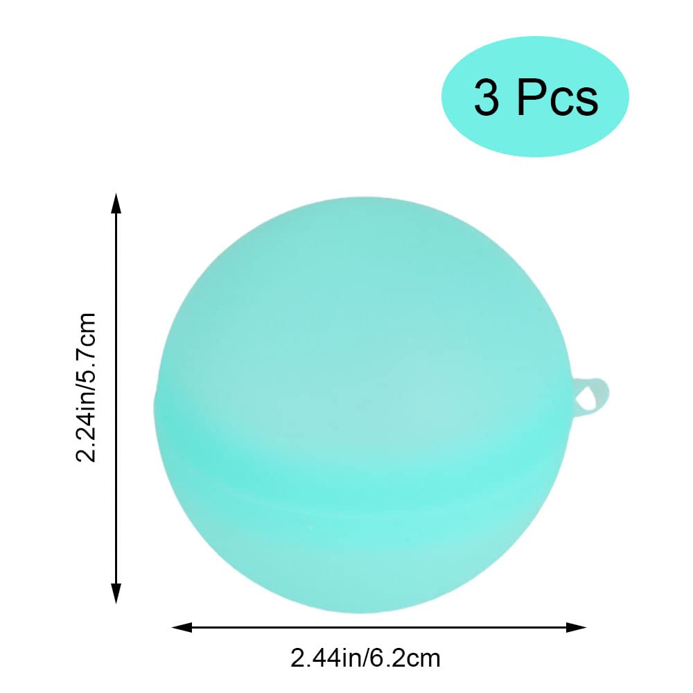 3 Pcs Water Bomb Splash Balls Quick Fill Water Balloons Reusable Refillable Waterfall Balls for Kids Adults Outdoor Activities