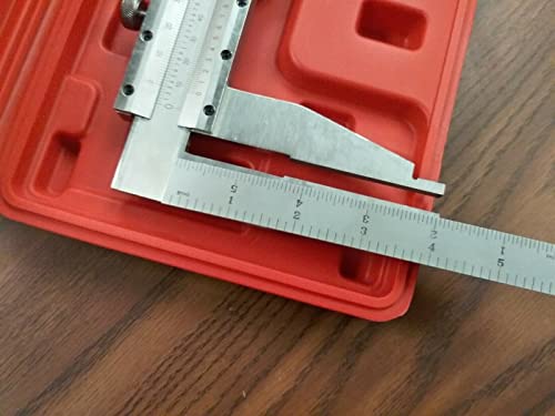 24" HEAVY DUTY VERNIER CALIPER-stainless fine adjustment 4" jaw depth #106-755