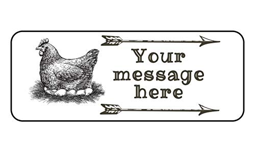 60 Personalized chicken egg carton labels, Thank you stickers, tags