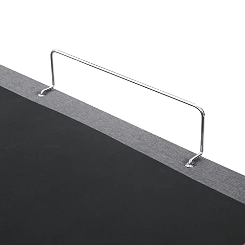 Adjustable Comfort Upholstered Adjustable Bed Base with Massage, Wireless Remote, Three Leg Heights, and USB Ports-Ergonomic, Full, Black