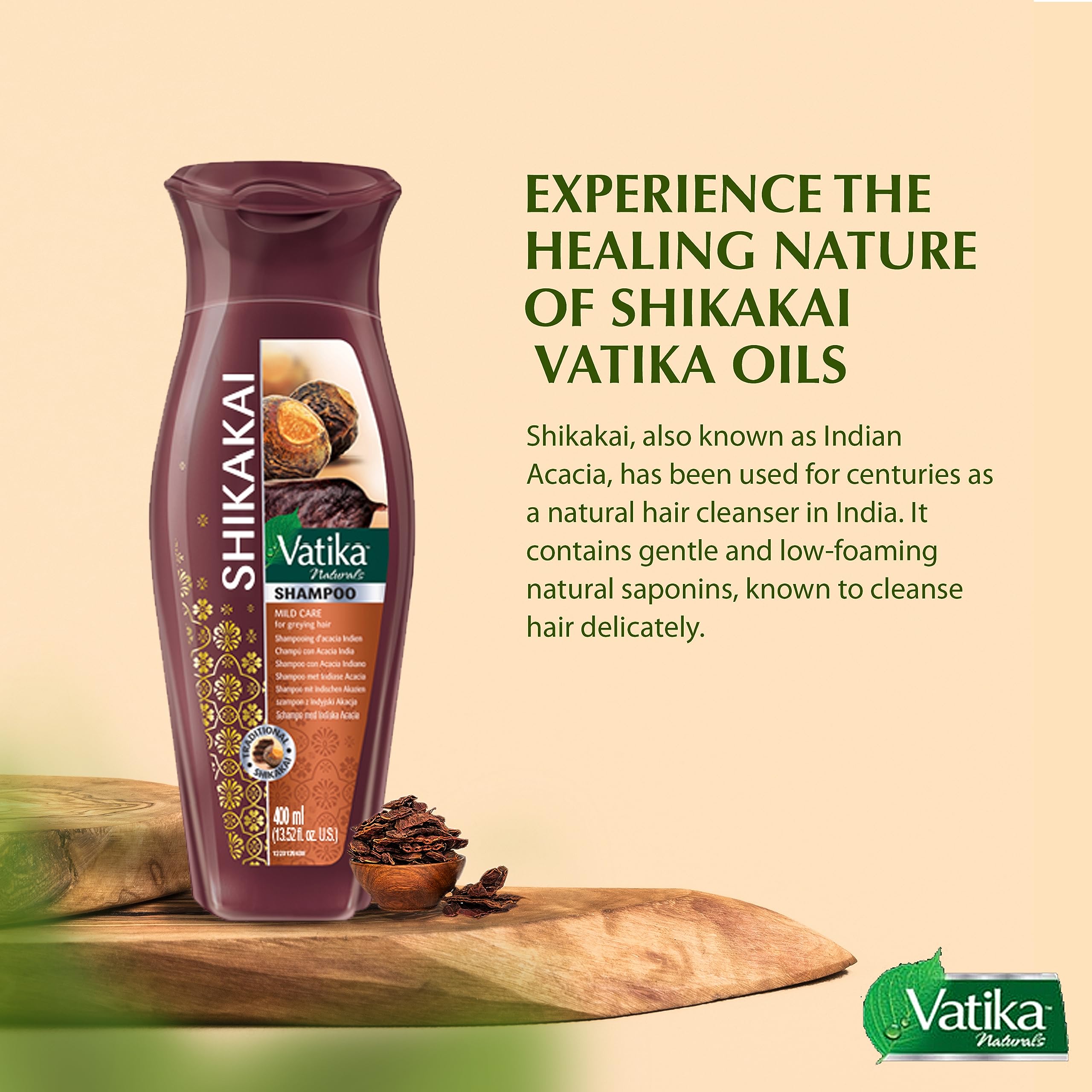 Dabur Vatika Shampoo Shikakai Reetha 400ml