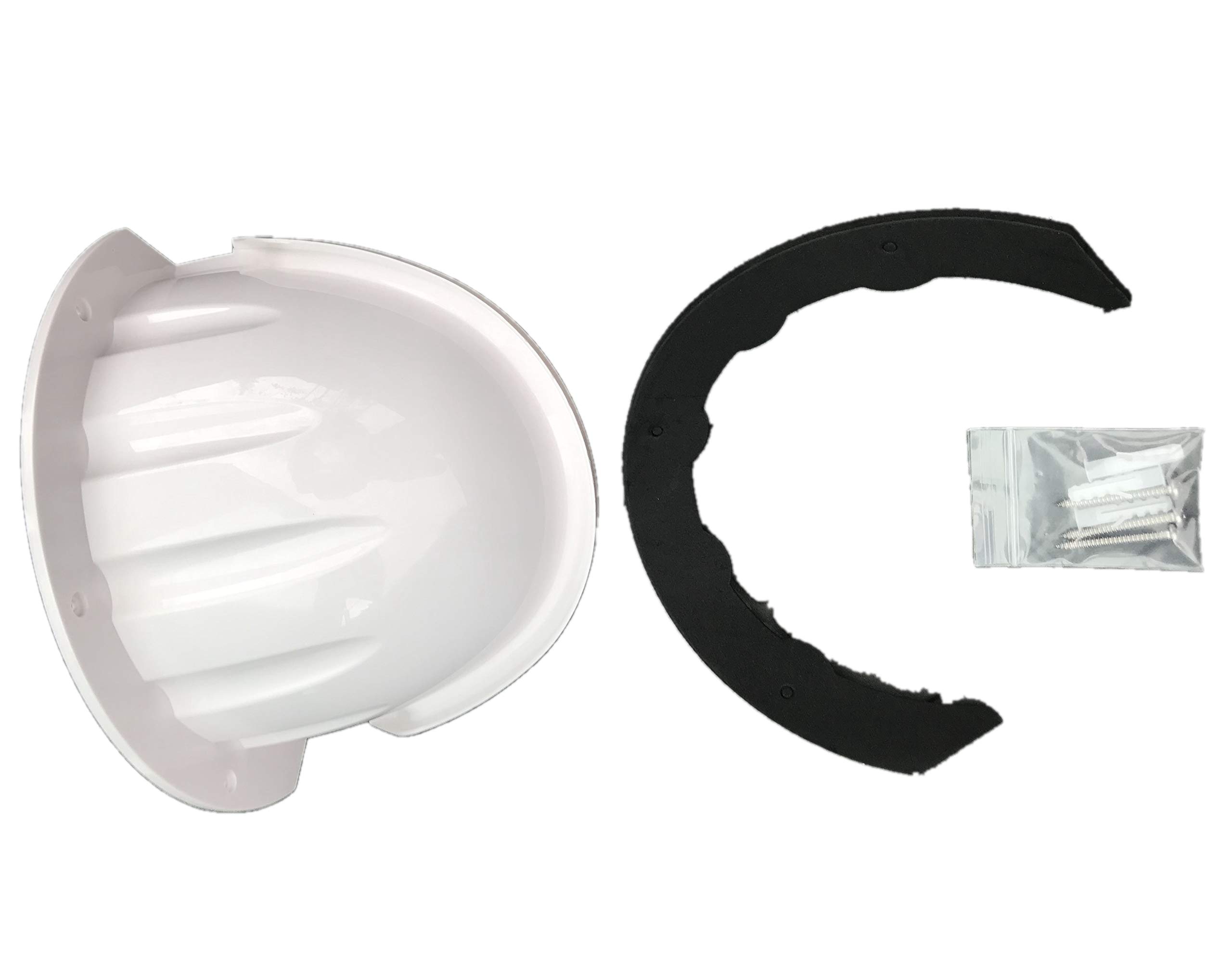 Universal Sun Rain Shade Camera Cover Shield for Nest/Ring/Arlo/Dome/Bullet Outdoor Camera - White