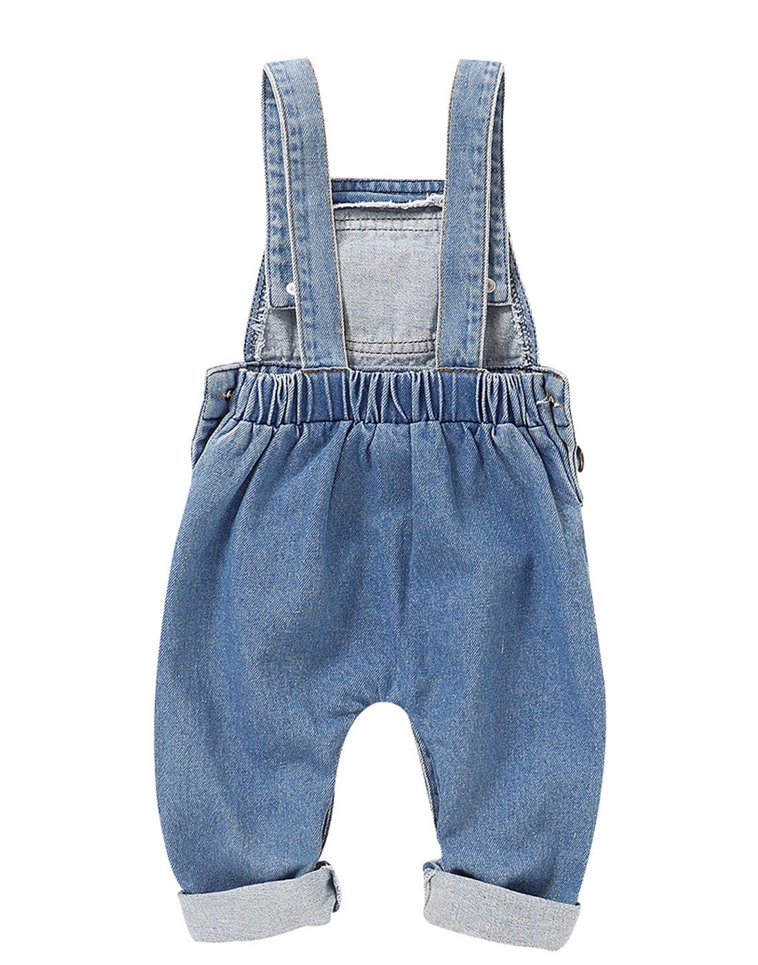 LAPA Baby Girls/Boys Overalls Newborn Denim Romper Ripped Jeans Soft Outfit 3M-24M…