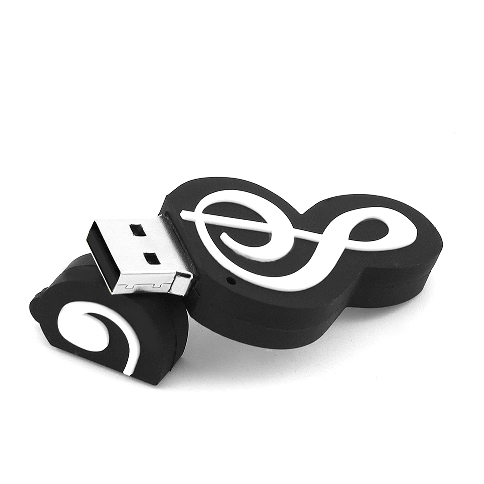 CHUYI Novelty and Cute Music Note Shape Design 64GB USB 2.0 Flash Drive Pen Drive Memory Stick Storage Cool Thumb Drive U Disk Gift (Black-1 Pack)