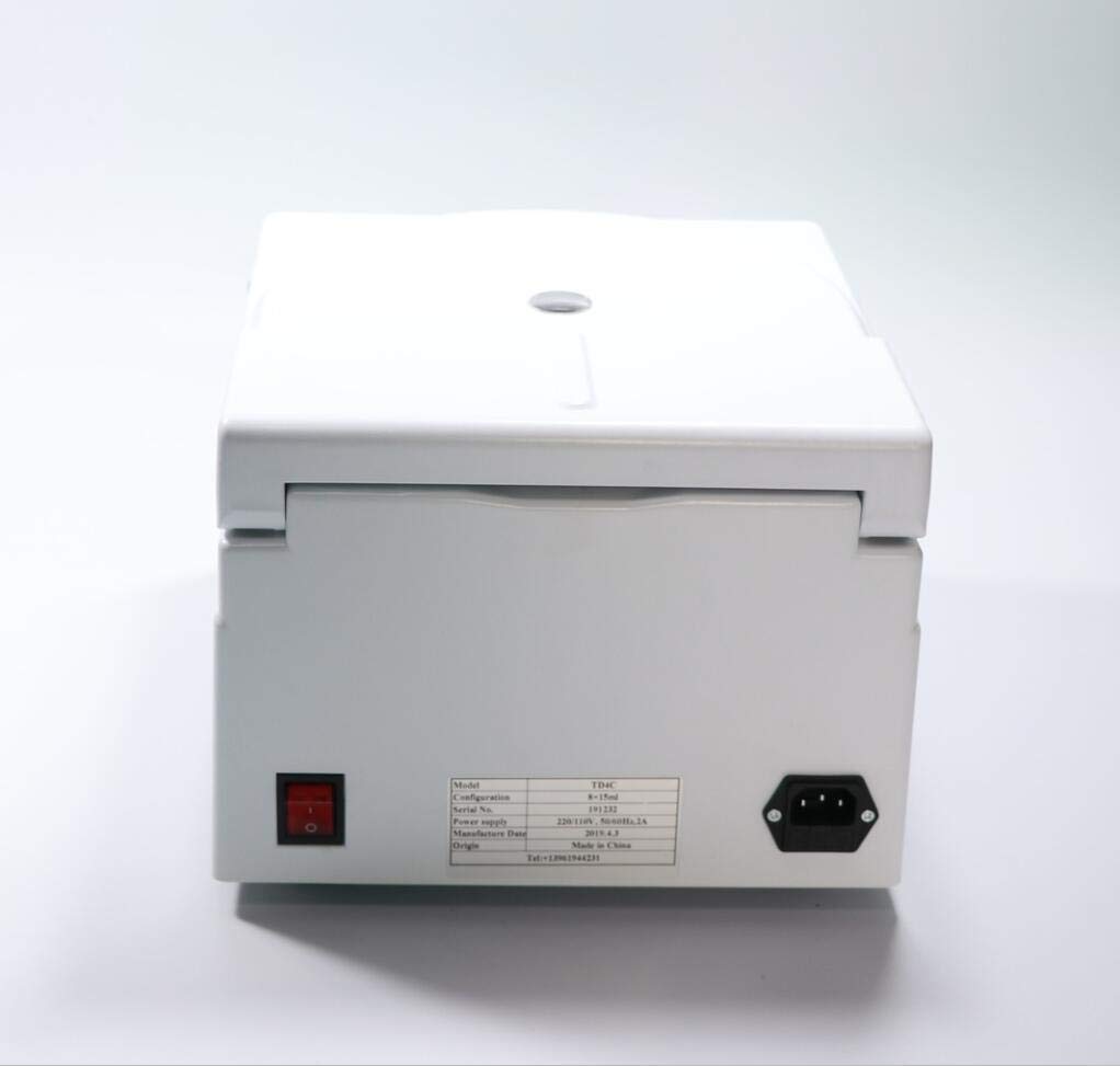 PRP Centrifuge - DEJUN 4000rpm Lab Benchtop Centrifuges with Aluminum Alloy Rotor 8 x 10/15ml and Digital Display Laboratory Low Speed Desktop Centrifugal Machine