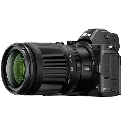Nikon Z5 Full Frame Mirrorless Camera with 24-200mm VR Zoom Lens, Bundle with 64GB SD Card, Bag, Corel PC Software Suite, Wrist Strap and Accessories