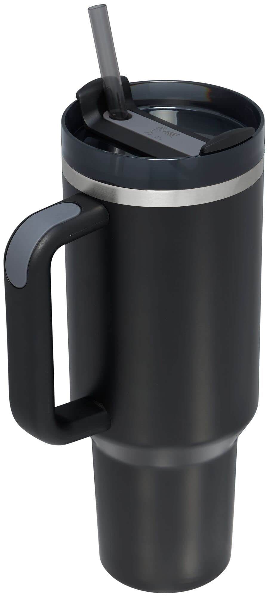 Stanley Quencher H2.0 FlowState Stainless Steel Vacuum Insulated Tumbler with Lid and Straw for Water, Iced Tea or Coffee, Smoothie and More, Black Glow, 40 oz