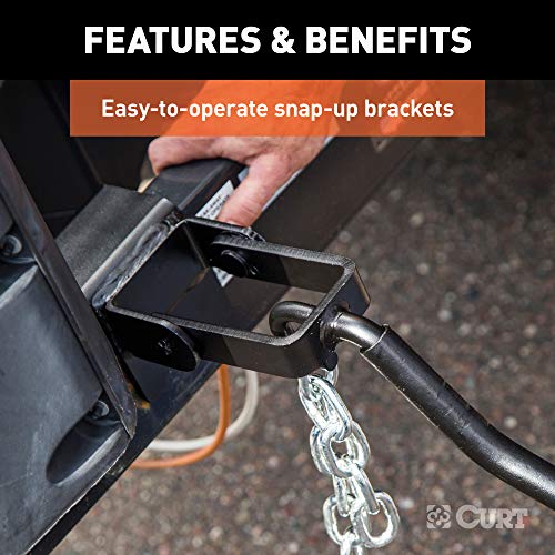 CURT 17063 Round Bar Weight Distribution Hitch with Integrated Lubrication and Sway Control, Up to 14K, 2-In Shank, 2-5/16-Inch Ball , Black