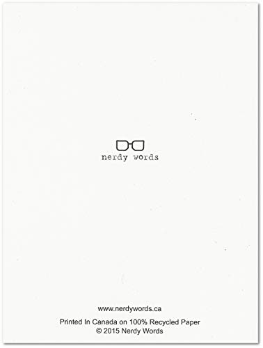Javascript Computer Birthday Card (4.25" X 5.5") by Nerdy Words