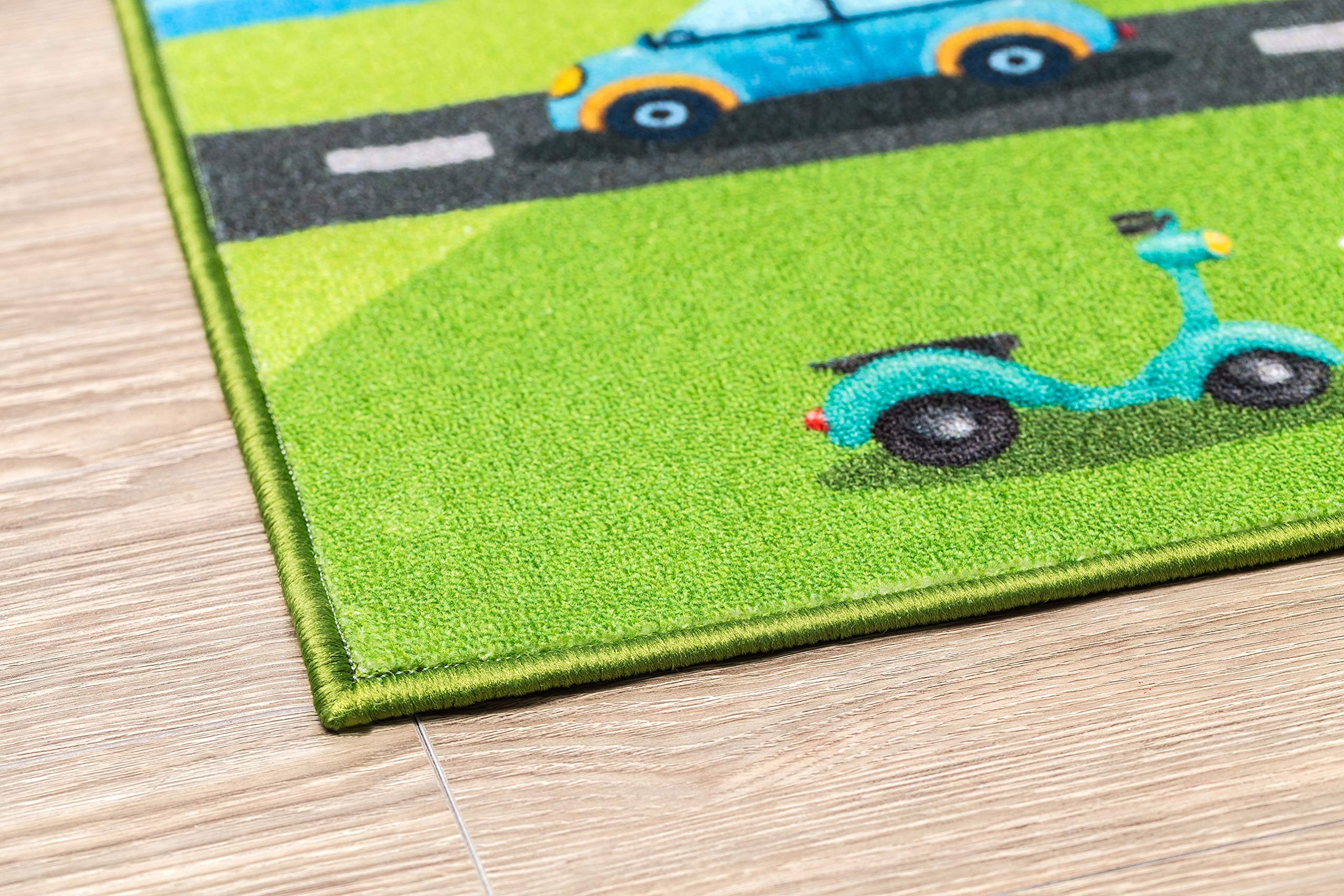Furnish my Place 764 Transportation Rug | HD Modes of Transportation Children Educational | Classroom | Nursery Room Area Rug | Multicolor (3'3"x6'6")
