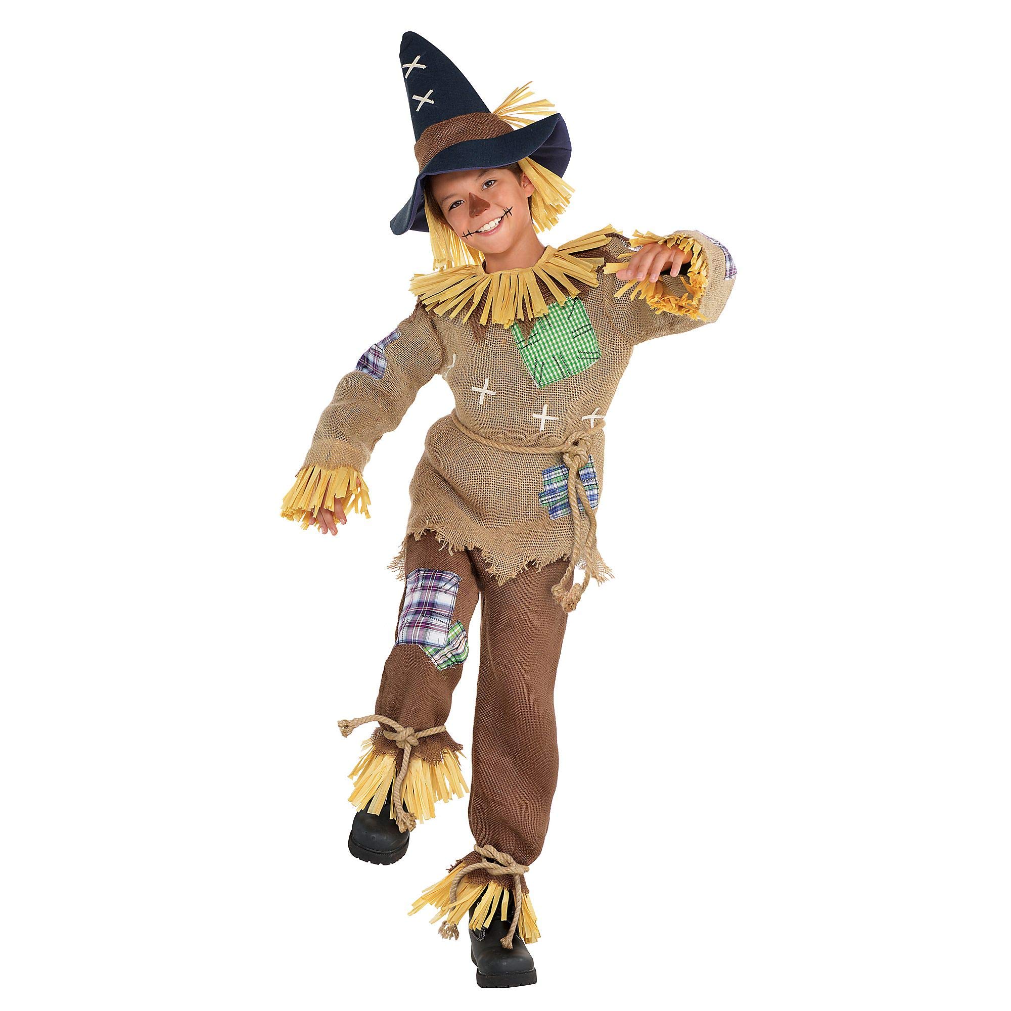 Amscan 849999 Boys Friendly Scarecrow Costume, Small Size (4-6 Years Old) , Brown
