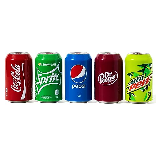 5 Pack Beer Can Covers That Look Like Soda Hide Your Beer Can Silicone Sleeve Suitable for All standard 12FL OZ, Golf Accessories, beer Gifts for Men Women Gag Gift