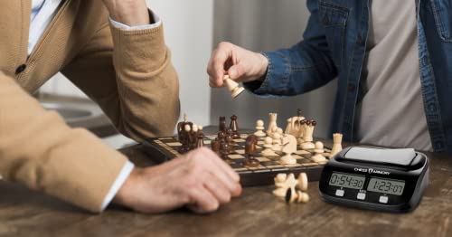 Chess Armory Digital Chess Clock - Portable Timer with Tournament and Bonus Time Features
