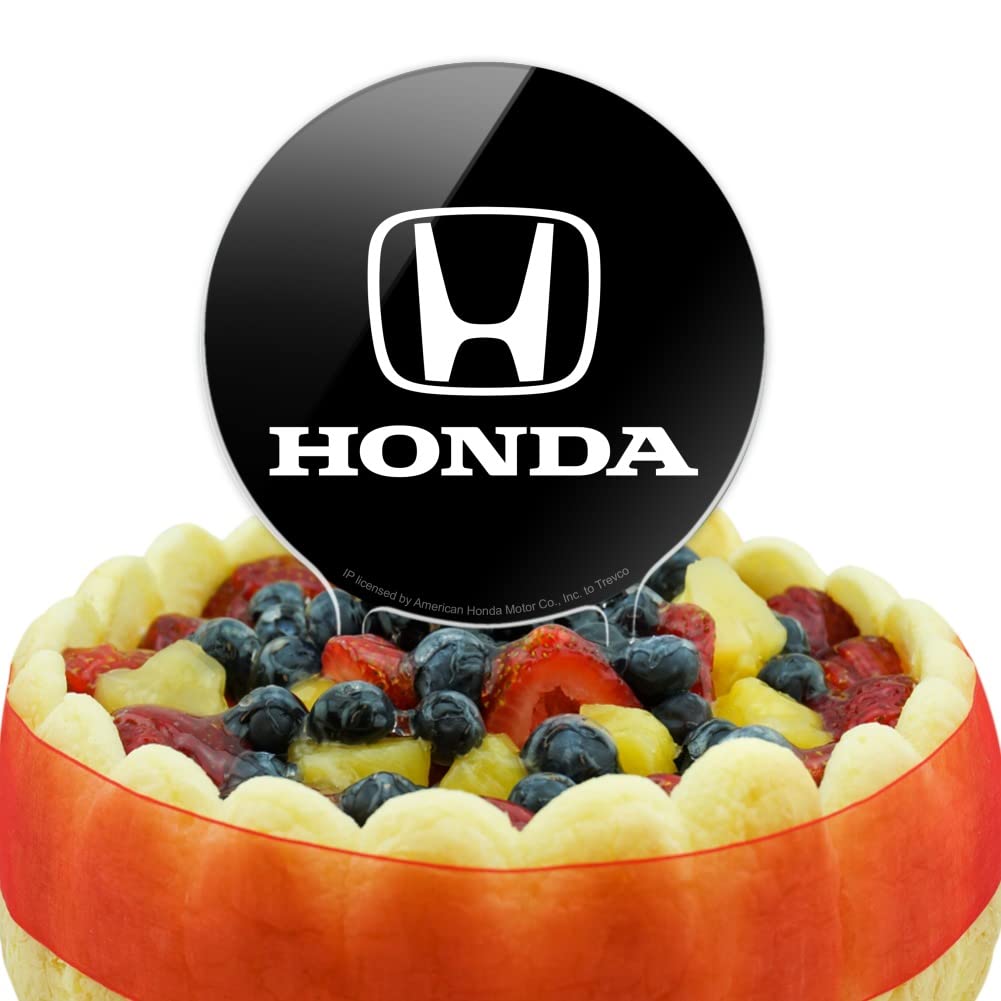 Acrylic Honda Logo Cake Topper Party Decoration for Wedding Anniversary Birthday Graduation