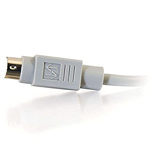 C2G 02318 8-Pin Mini-DIN M/M Serial RS232 Cable, Beige (10 Feet, 3.05 Meters), Laptop