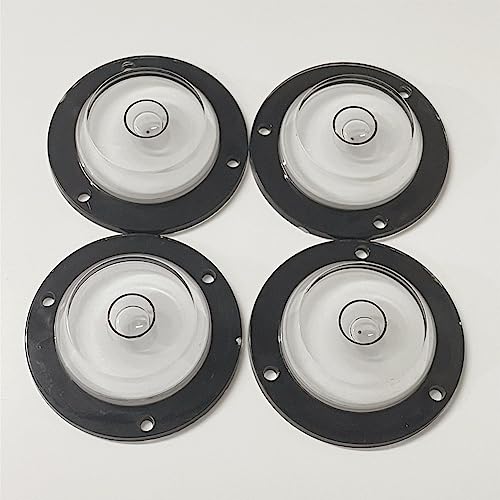 6Pcs Circular Bullseye Bubble Level with Screws Mounted Domed Multi-Directional Round Bubble Spirit Levels Precision Measuring Tools