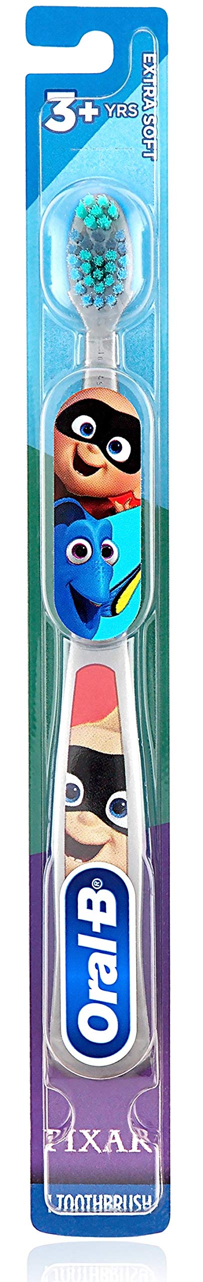 Hippie Hype Kids Manual Toothbrush, for Children and Toddlers 3+, Extra Soft Bristles - Pack of 6 (Characters Vary)