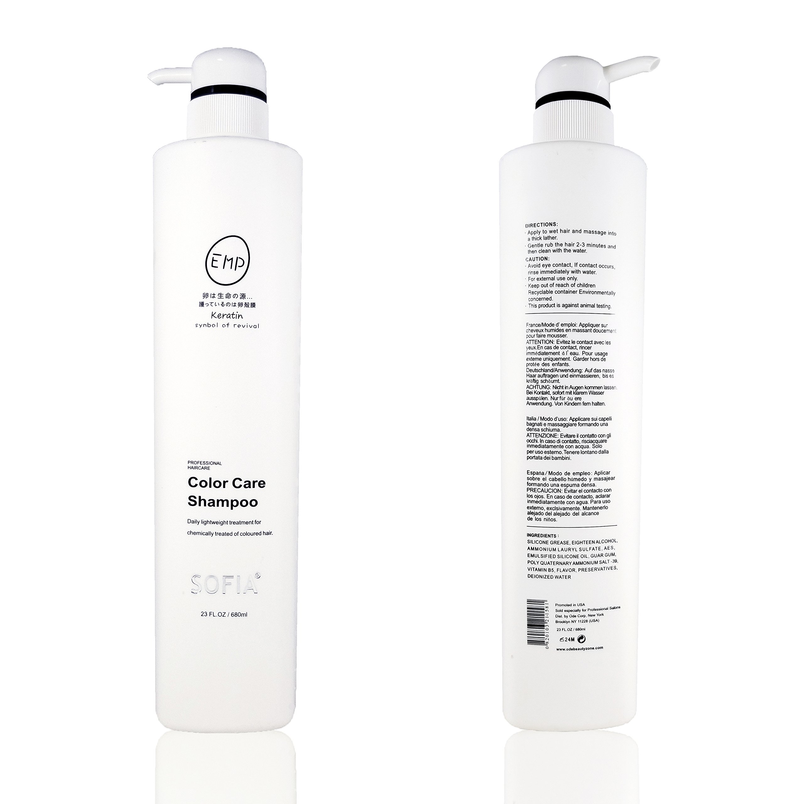 SOFIA EMP Keratin Color Care Shampoo for chemically treated of colored hair 23fl oz/ 680ml