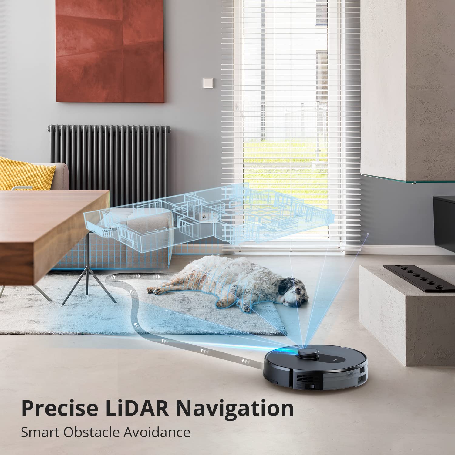 360 S8 Plus Robot Vacuum and Mop Combo, Botslab Self-Empty LIDAR Navigation Smart Mapping Robot, 2700Pa Suction, Carpet Detection, Work with Alexa, WIFI, APP, Ideal for Pet Hair, Hard Floor and Carpet