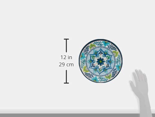 Certified International, Multicolor Talavera 11" Melamine (nitrogen-based plastic) Dinner Plate, Set of 6, 11 inch