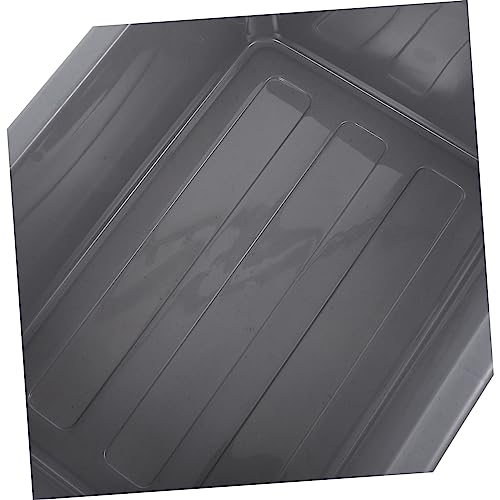 BUGUUYO Plastic Organizer Box Car Storage Box White Plastic Storage Bins Utility Tote Bus Tub Restaurants Plastic Tub Restaurant Bus Tub Storage Basket Sink Wash Basin Household Grey Pan