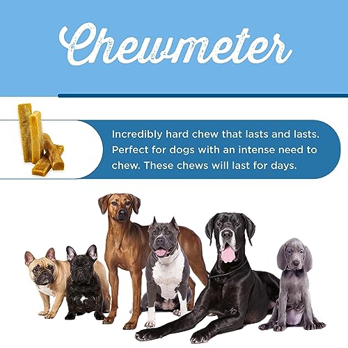 Best Bully Sticks All-Natural USA Baked & Packed Himalayan Yak Cheese for Dogs - Vegetarian & Lactose Free - Fully Digestible, Long-Lasting Chews - Large Chews from 4 Pack