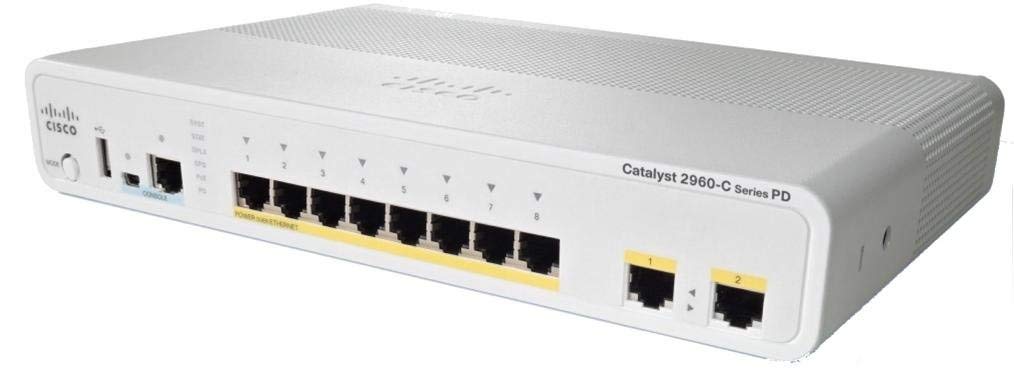 Cisco WS-C2960CG-8TC-L Catalyst 2960C Switch 8 GE, 2 x Dual Uplink, LAN Base (Renewed)